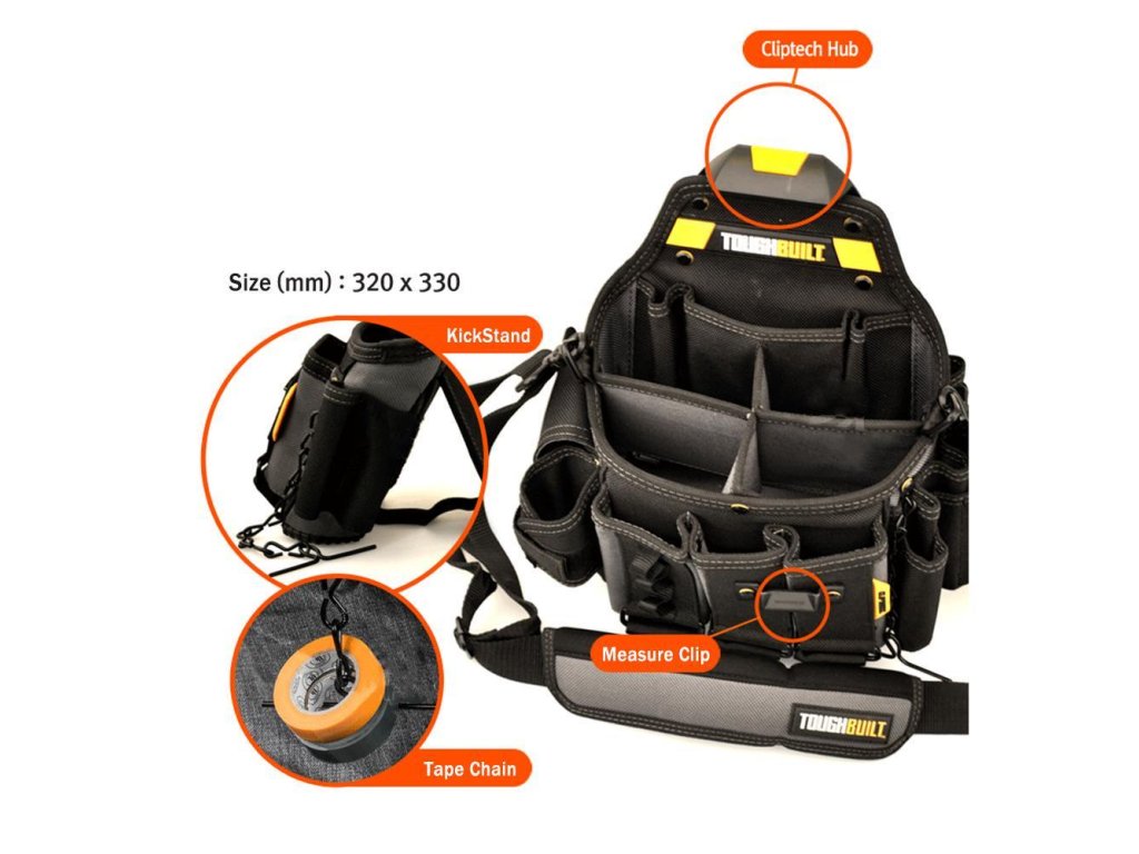 Toughbuilt - elektrikářská brašna velká | Nářadí Praha